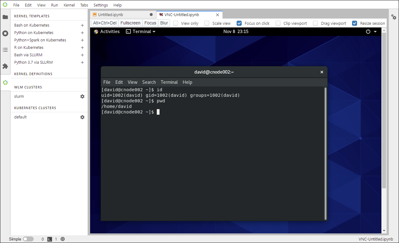 Prepopulating the Jupyterhub Launcher with Kernels | Bright Cluster Manager Knowledge Base